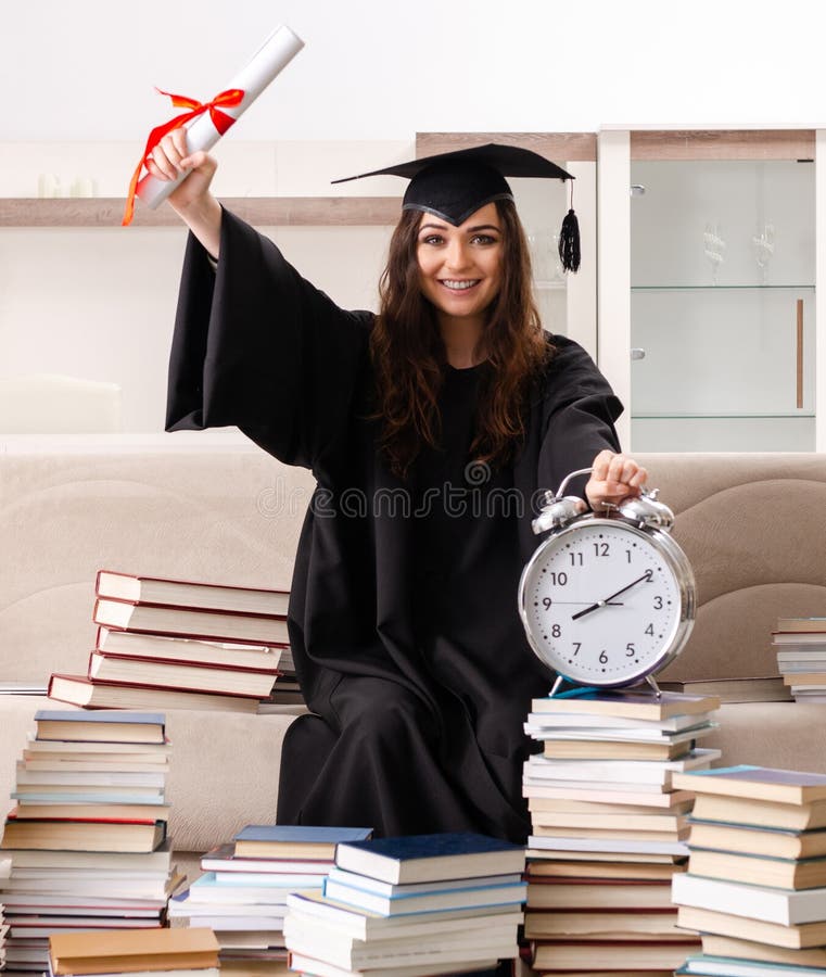 Young Female Student Graduating from the University Stock Photo - Image ...