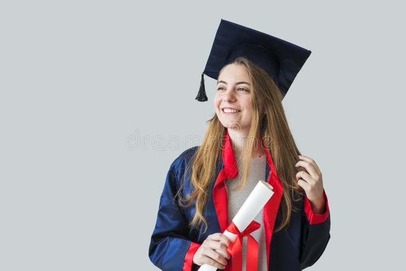 Young Female Student Graduating from University Stock Image - Image of ...