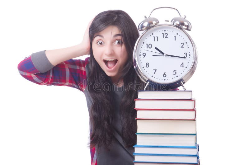 Student Missing Deadlines for Exam Preparation Stock Photo - Image of ...