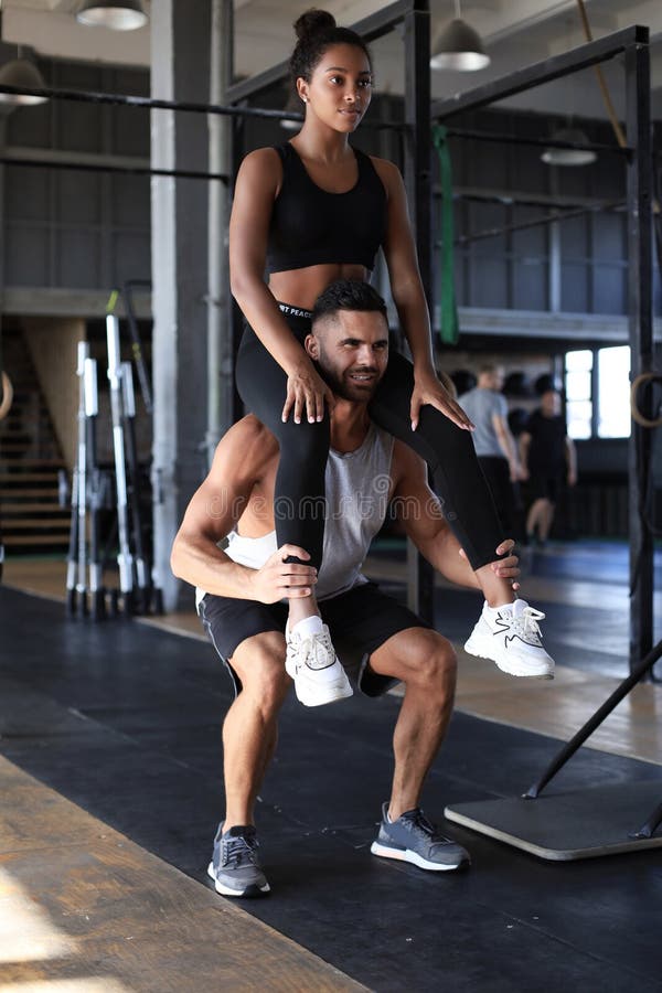 Young Fit Couple are in a Good Shape Stock Image - Image of ...