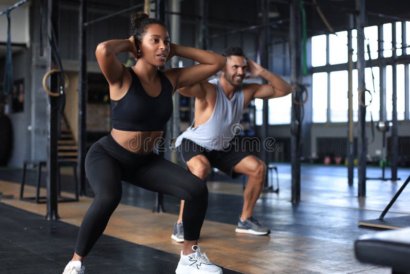 Young Fit Couple are in a Good Shape Stock Photo - Image of friendship ...