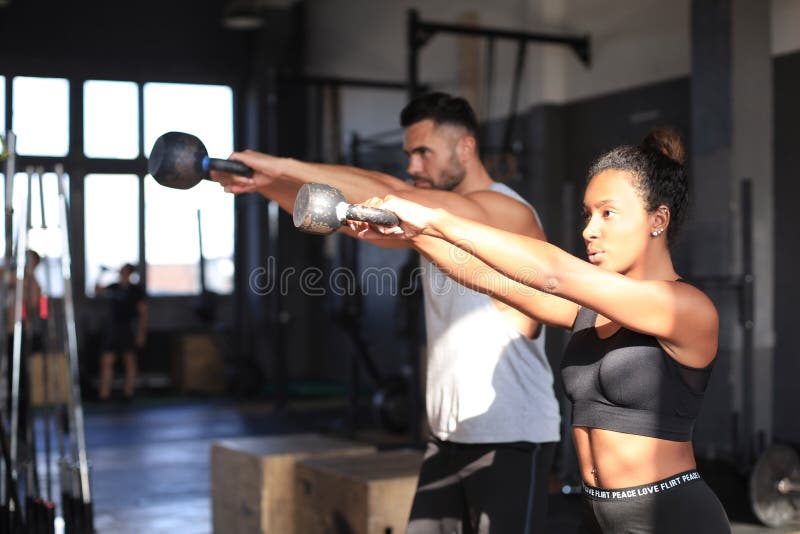 Young Fit Couple are in a Good Shape Stock Image - Image of body ...