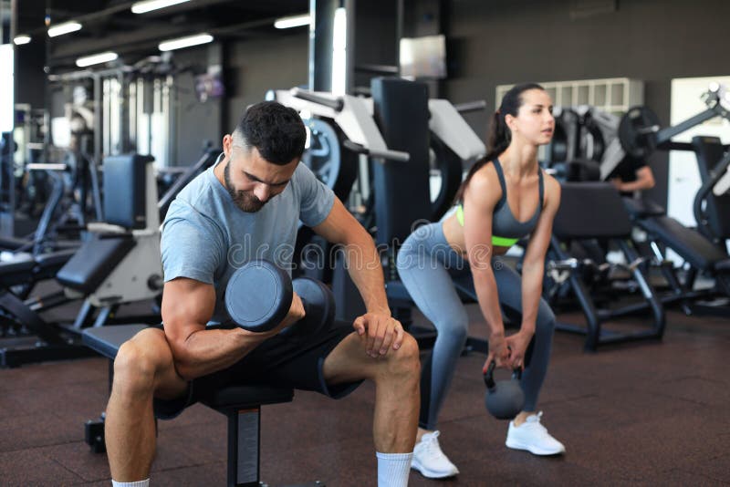 Young Fit Couple are in a Good Shape Stock Photo - Image of ...