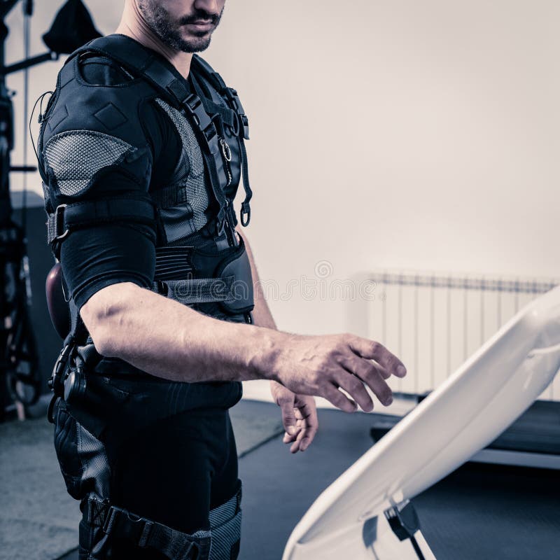 Working with ems machine stock photo. Image of neuromuscular - 184298994