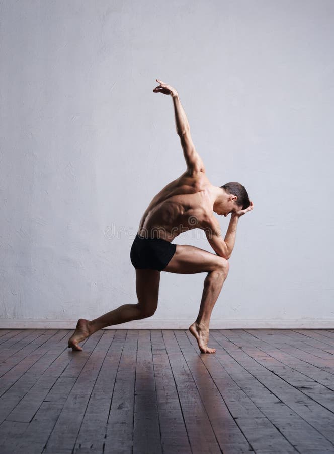 Young and Fit Modern Dancer Performing a Move Stock Image - Image of ...