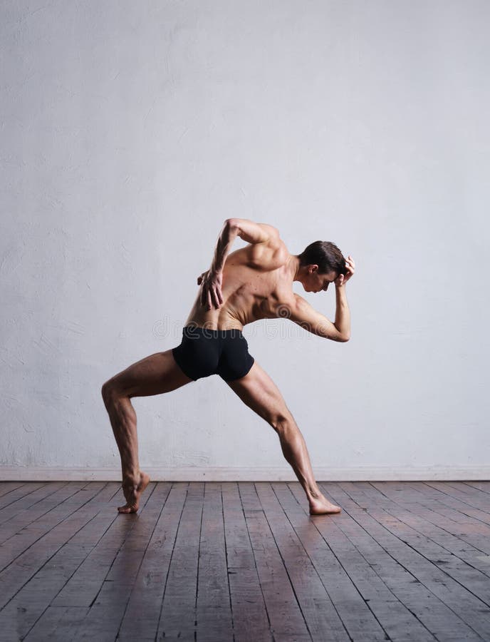Young and Fit Modern Dancer Performing a Move Stock Image - Image of ...