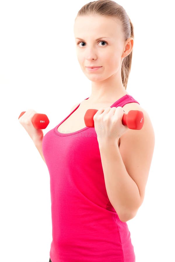 Young fit woman training stock image. Image of training - 12741883