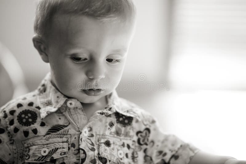 Very focused young child stock image. Image of beautiful - 97706355