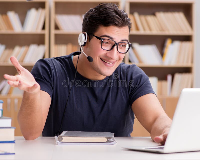 Young Freelance Worked Working on Computer Stock Photo - Image of ...