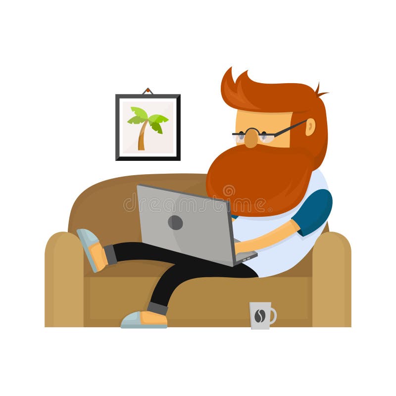 Young Hipster Business Man Thinking Standing Stock Vector ... Young Hipster Business Man Thinking Standing Stock Vector ...