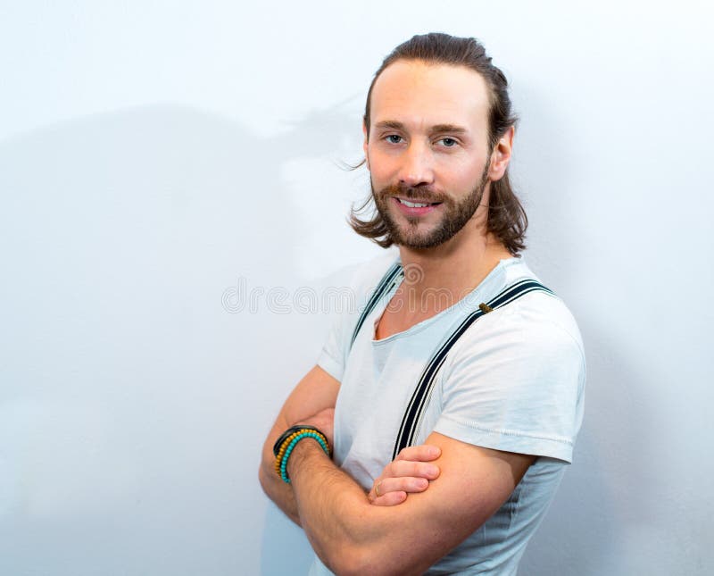 Young friendly man stock image. Image of person, looking - 65859703