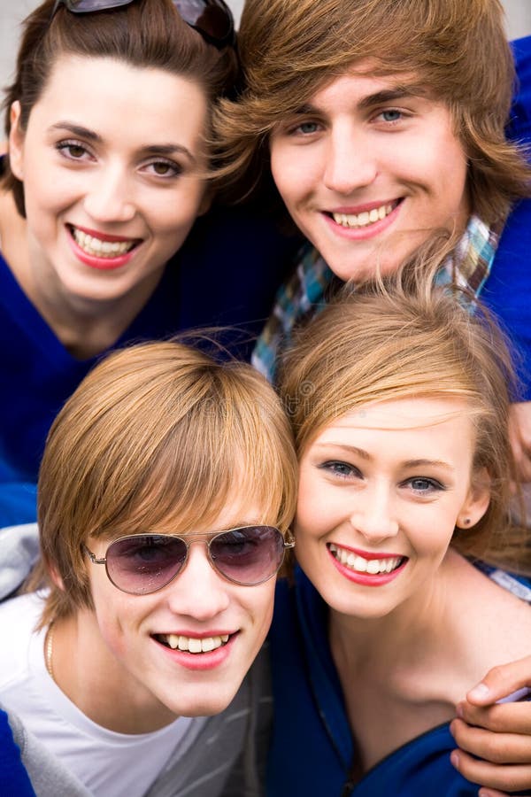 Young Friends stock image. Image of group, standing, girls - 11229247