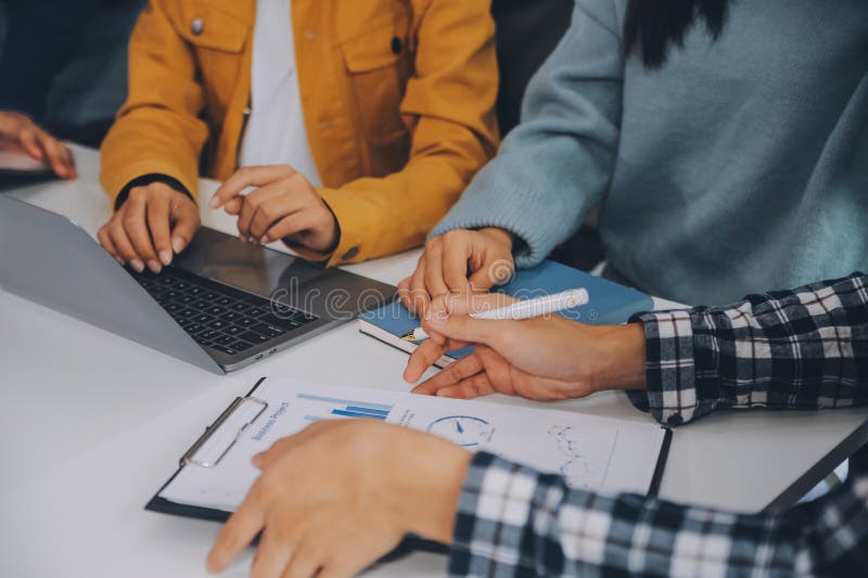 Young Friends Doing School Assignment Together at Home Stock Photo ...