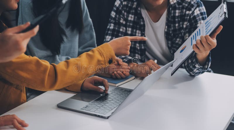 Young Friends Doing School Assignment Together at Home Stock Image ...