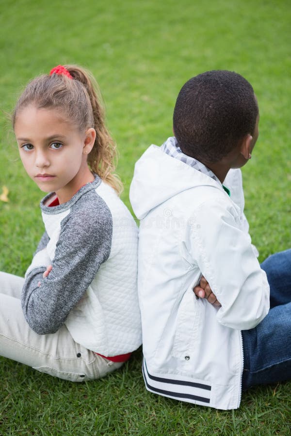 Young Friends Not Talking To Each Other after Fight Stock Image - Image ...
