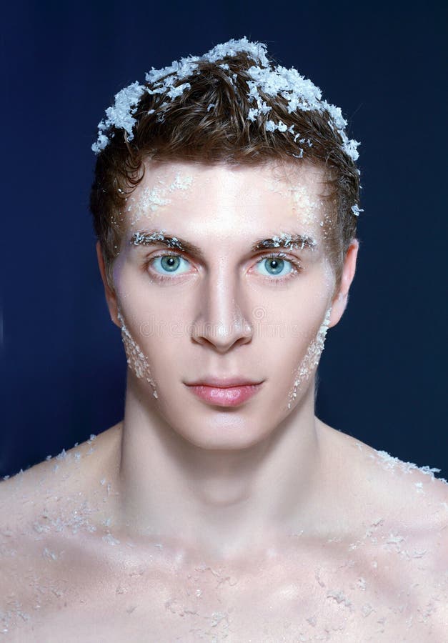 Young frozen man stock photo. Image of blond, human, male - 28602256