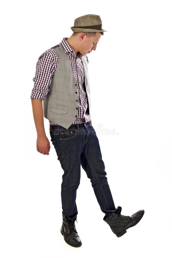 Very Attractive Young Male Model Looking Away Stock Photo - Image of ...