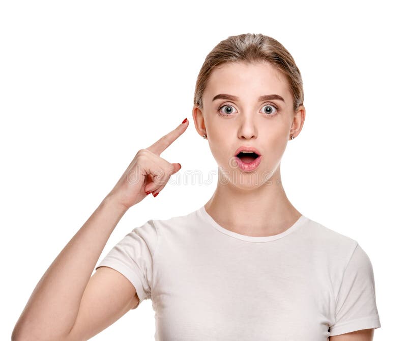 Young genius girl stock photo. Image of isolated, lady - 157470310