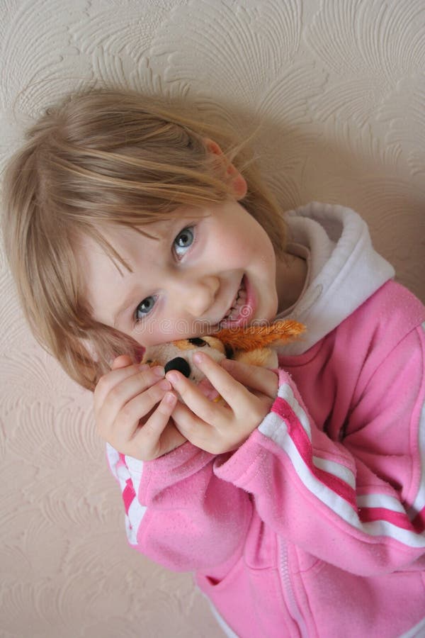 Young girl. stock image. Image of impish, girl, blond, healthy - 571373