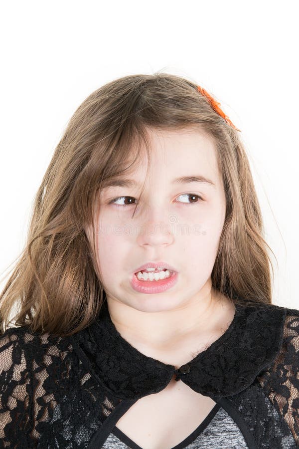 Young Girl is Afraid of Fear Stock Photo - Image of afraid, hair: 167072094