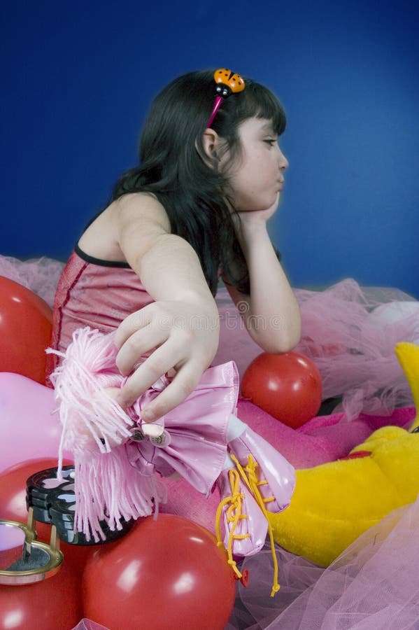 Young Girl Angry On Her Doll Picture. Image: 619366