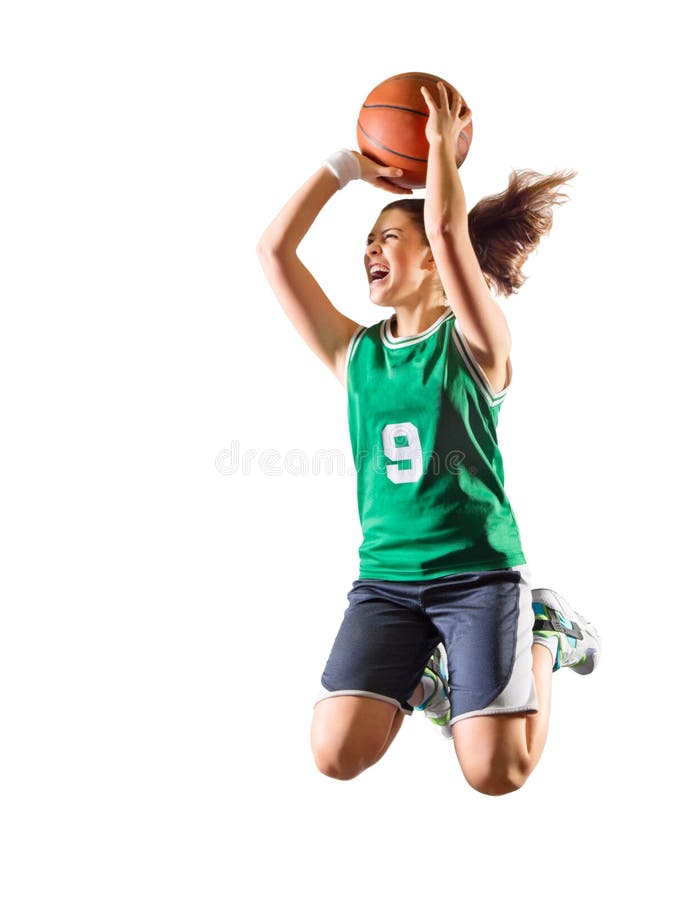 Young Girl Basketball Player Stock Photo - Image of girl, pursuit: 64708282