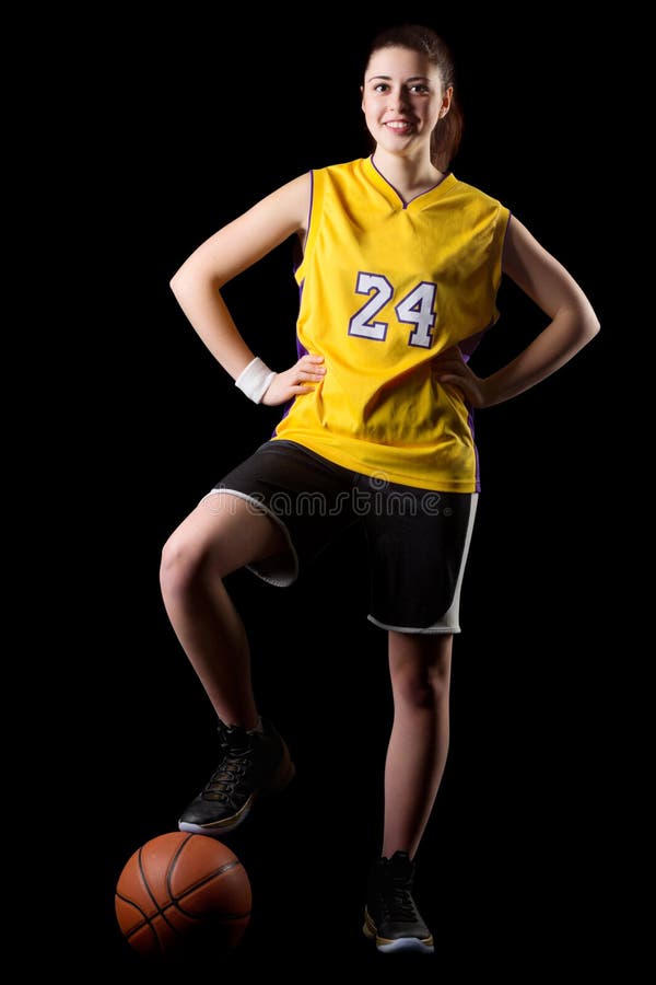 Young Girl Basketball Player Stock Photo - Image of holding, people ...