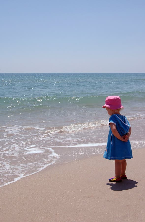 Young Girl on the Beach stock image. Image of child, summer - 847285
