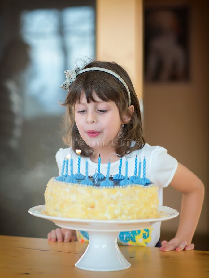Young Girl at Birthday Party Stock Image - Image of kids, light: 37819893