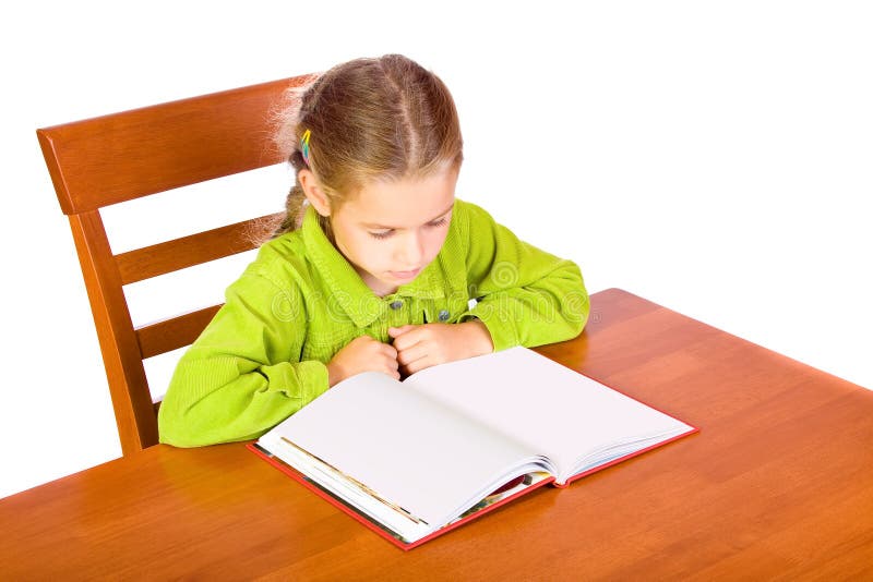 Young Girl Writing stock photo. Image of thought, school - 1833054