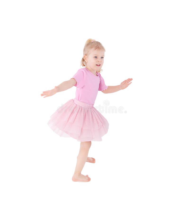 Young girl dancing stock photo. Image of active, isolated - 76550488