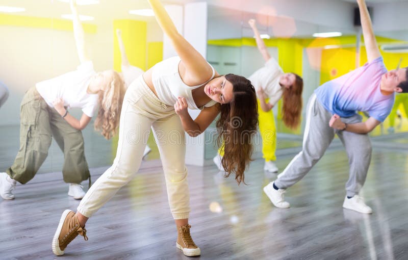 Young Girl Dancing Modern Dance in Studio Stock Image - Image of ... Young Girl Dancing Modern Dance in Studio Stock Image - Image of ...