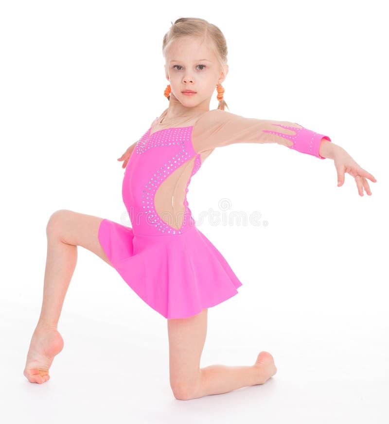 Young Girl Doing Gymnastics Stock Image - Image of strong, competition ...