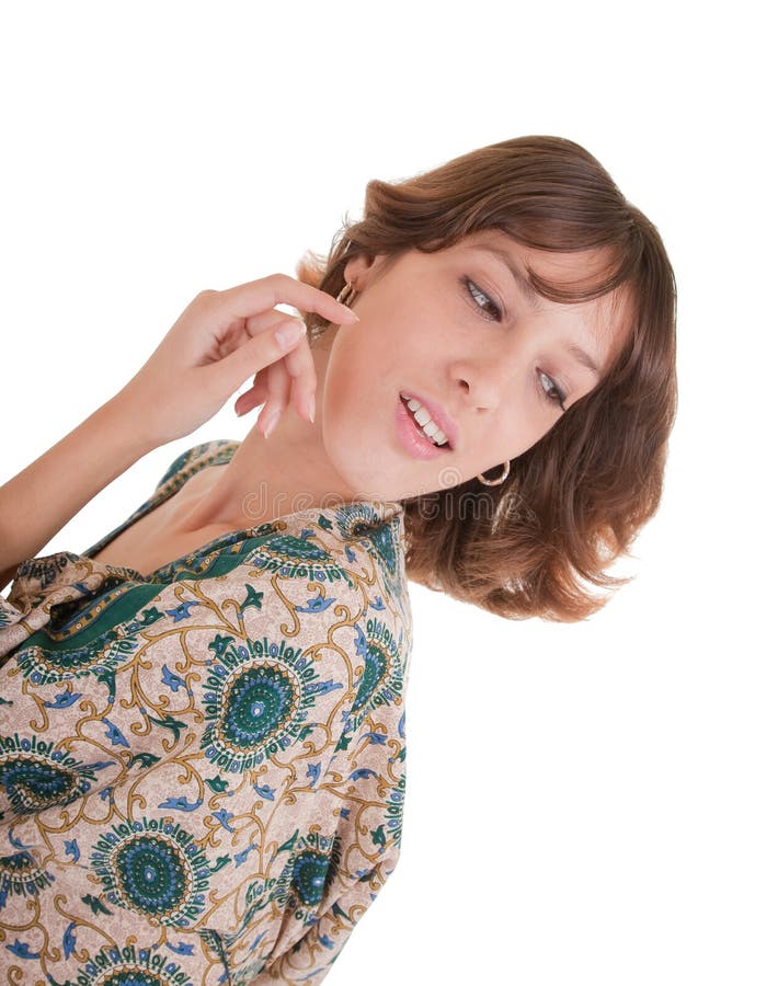 Young Girl in Eastern Dress Stock Photo - Image of clothing ...