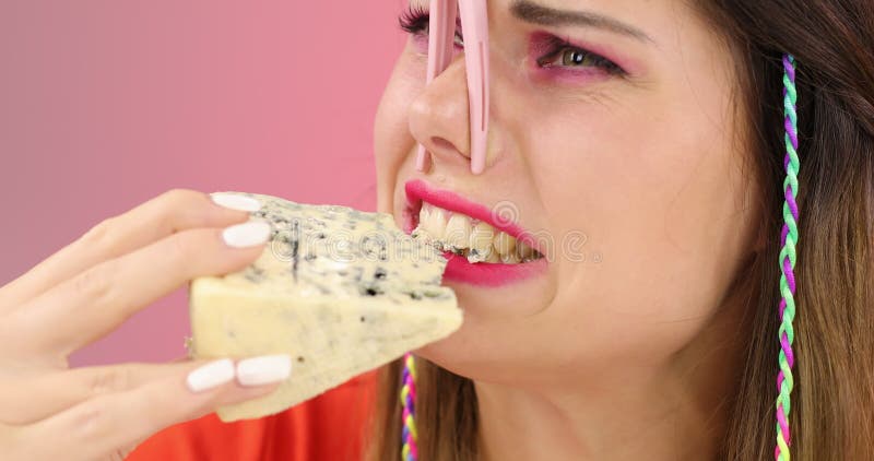 Smelly Cheese. Stinky Cheese. Aromatic Delicacy Stock Video - Video of ...