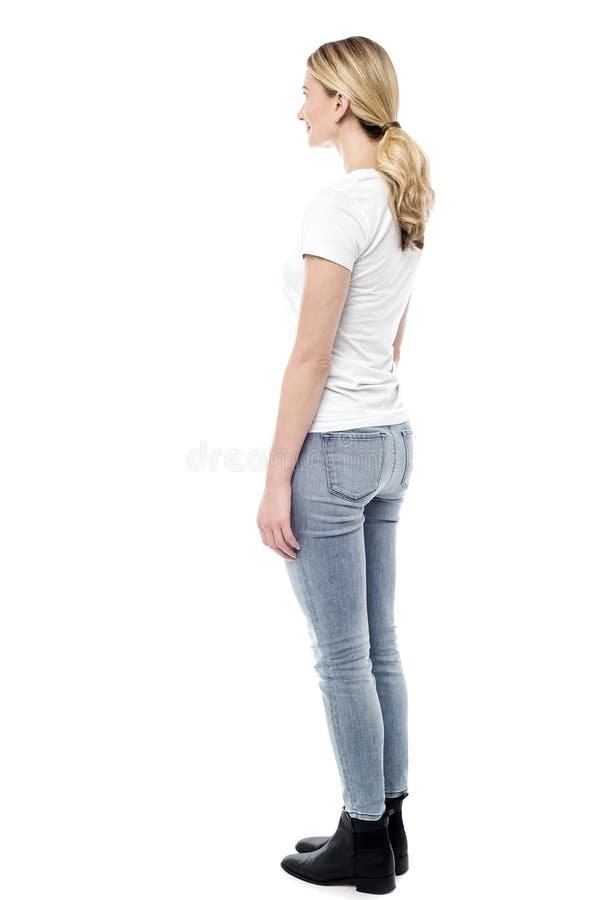 Young Girl Facing Copyspace Stock Image - Image of side, posing: 47735551