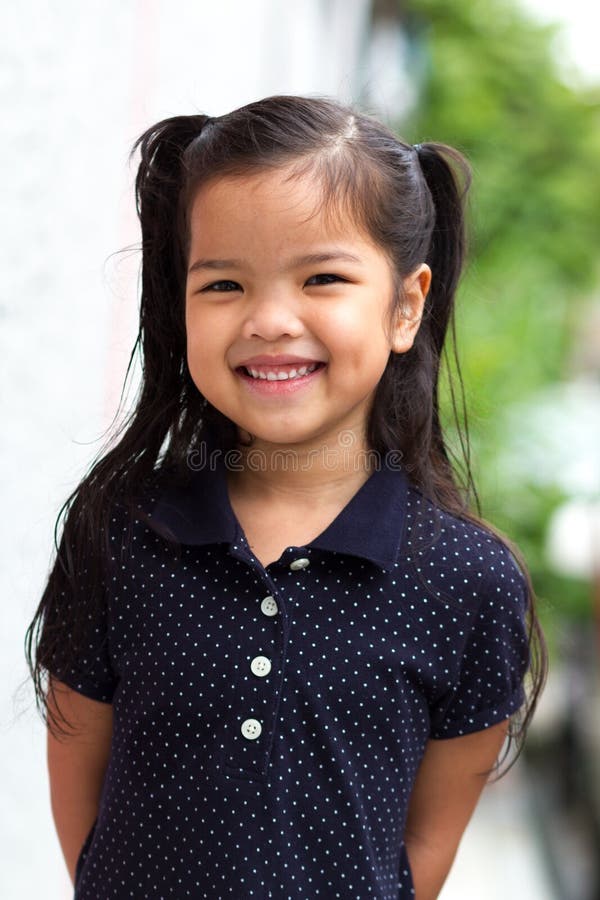 Young Girl Got Smile with Enjoy Something Stock Photo - Image of funny ...