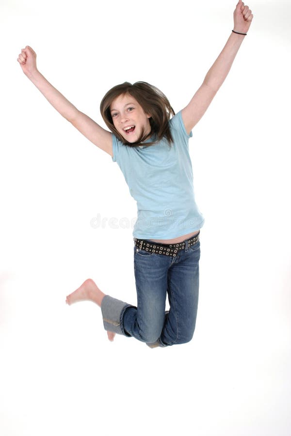 Young Girl Jumping 2 stock image. Image of youth, excite - 869631