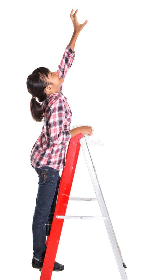 Young Girl Ladder I Stock Photos - Free & Royalty-Free Stock Photos ...