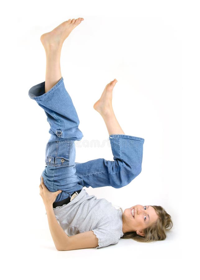 Young Girl - Legs Up! stock photo. Image of female, foot - 145288