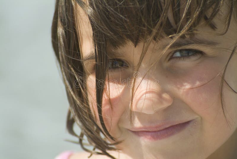 A Young Girl Looking at Camera Stock Photo - Image of look, naive: 4905184