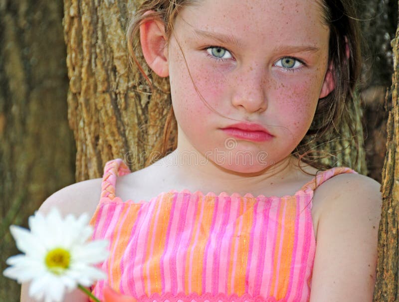 Little Girl Blushing