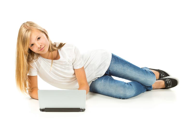 148 Teen Girl Barefoot Laptop Stock Photos - Free & Royalty-Free Stock ...