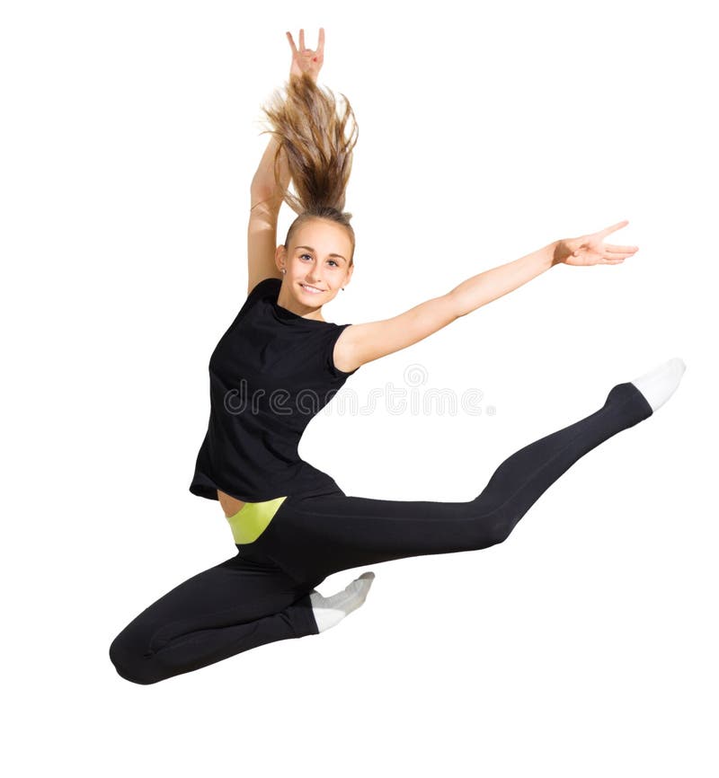 Young girl modern dancer stock photo. Image of activity - 53530330