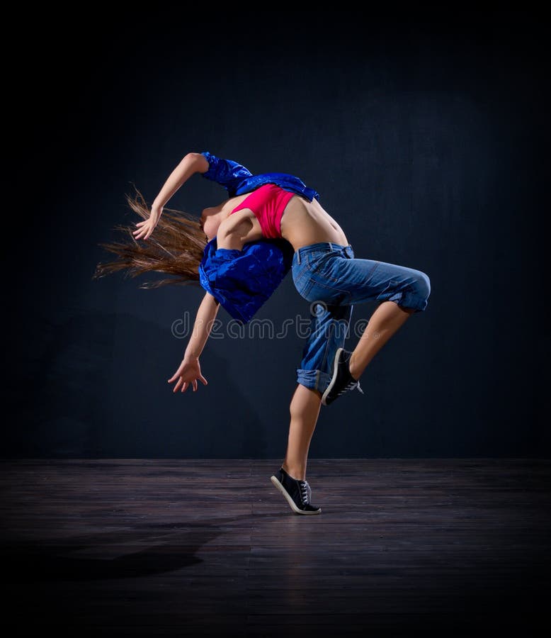 Young Girl Modern Dancer (normal Ver) Stock Image - Image of exercise ...