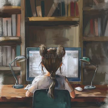 Computer Back View Stock Illustrations – 5,635 Computer Back View Stock ...