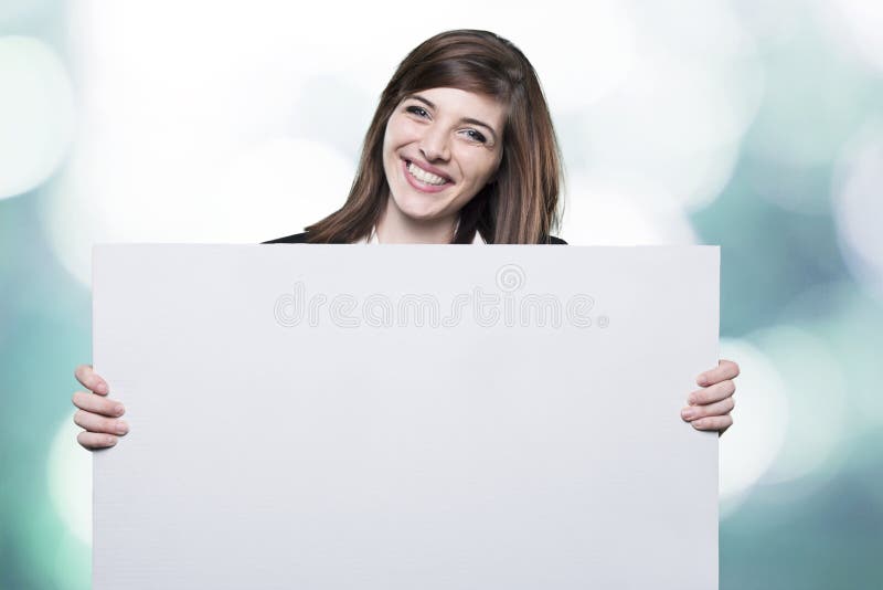 Young girl promoting stock photo. Image of promoted, hard - 51507742
