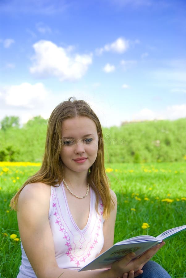 Dream girl stock image. Image of blue, people, dream, study - 5816017