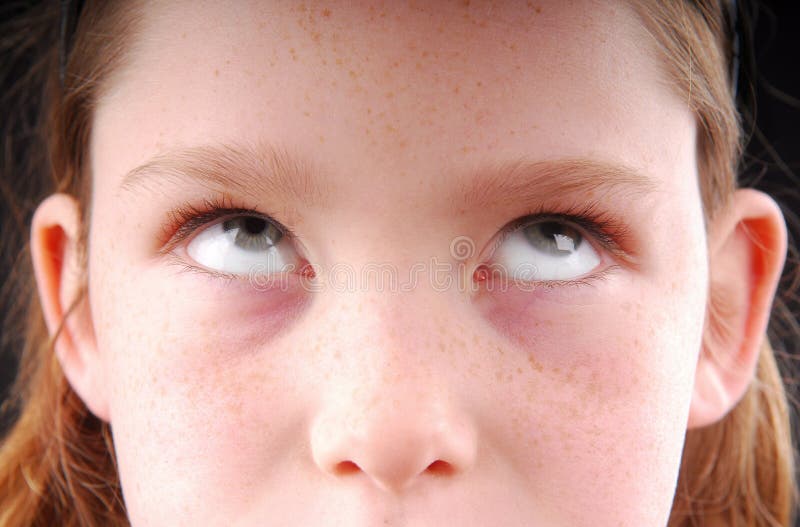 Young Girl Rolling Eyes stock image. Image of expression - 5229853