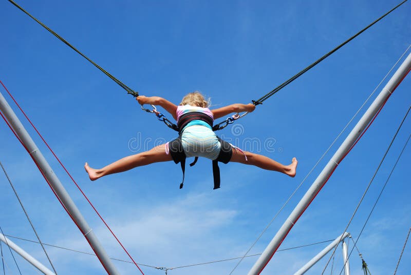 Bungee jumping stock photo. Image of pretty, party, extreme - 13188124